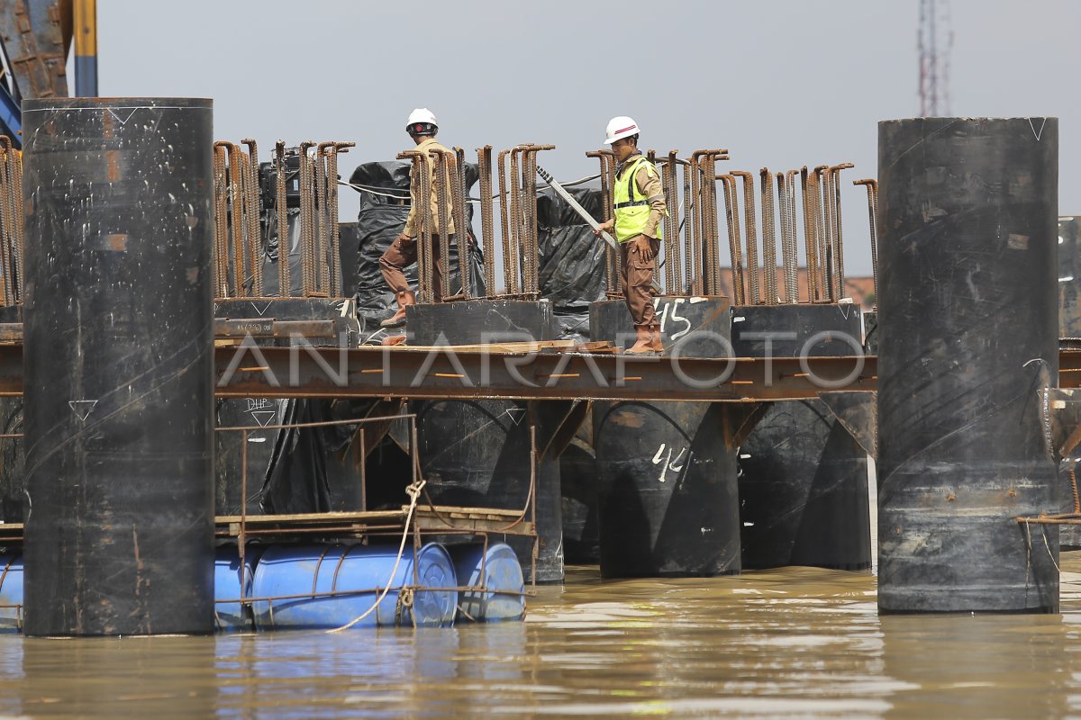 PEMBANGUNAN JEMBATAN MUSI IV | ANTARA Foto