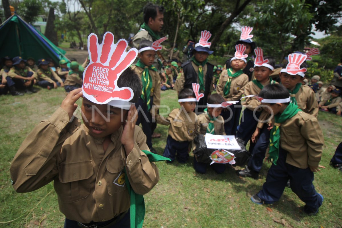 EDUKASI BAHAYA NARKOBA | ANTARA Foto EDUKASI BAHAYA NARKOBA | ANTARA Foto