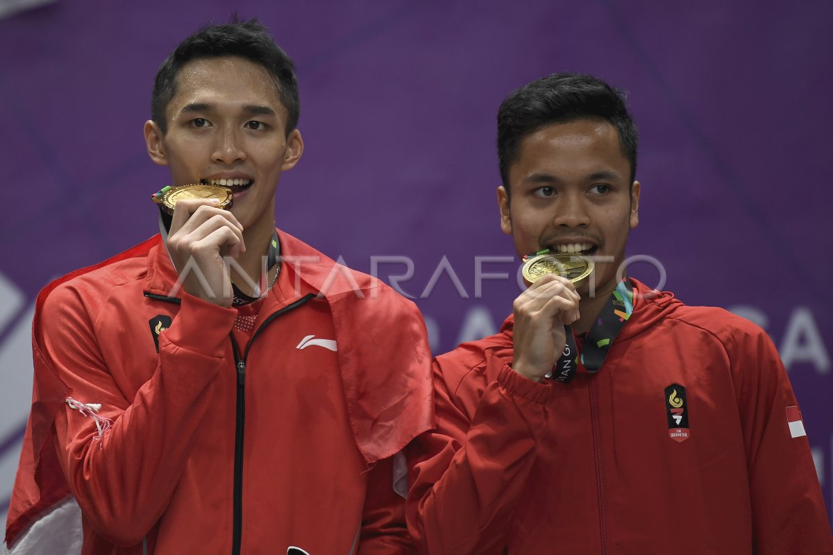 BULU TANGKIS MEDALI EMAS DAN PERUNGGU INDONESIA | ANTARA Foto