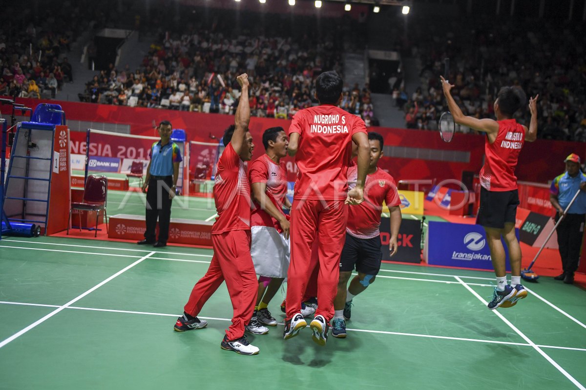 MEDALI EMAS PERTAMA INDONESIA | ANTARA Foto