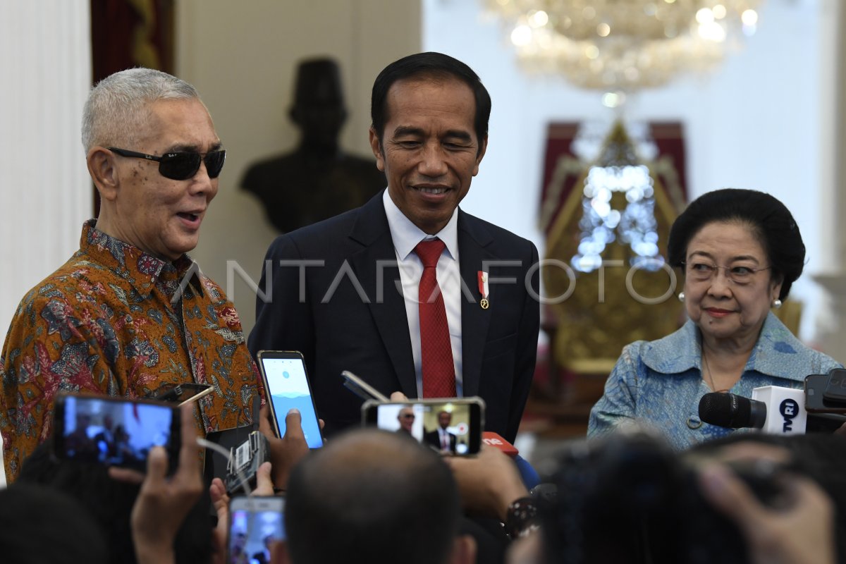 PRESIDEN BERTEMU MEGAWATI DAN TRY SUTRISNO | ANTARA Foto