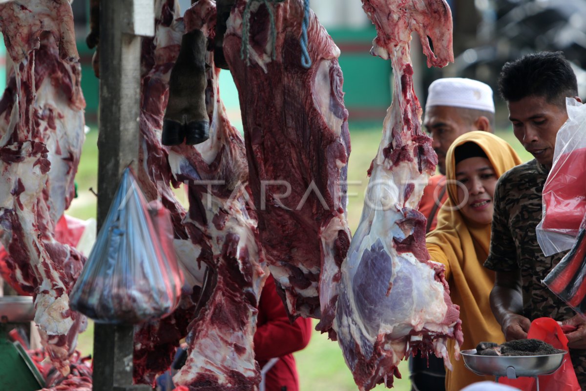 KENAIKAN HARGA DAGING JELANG LEBARAN | ANTARA Foto