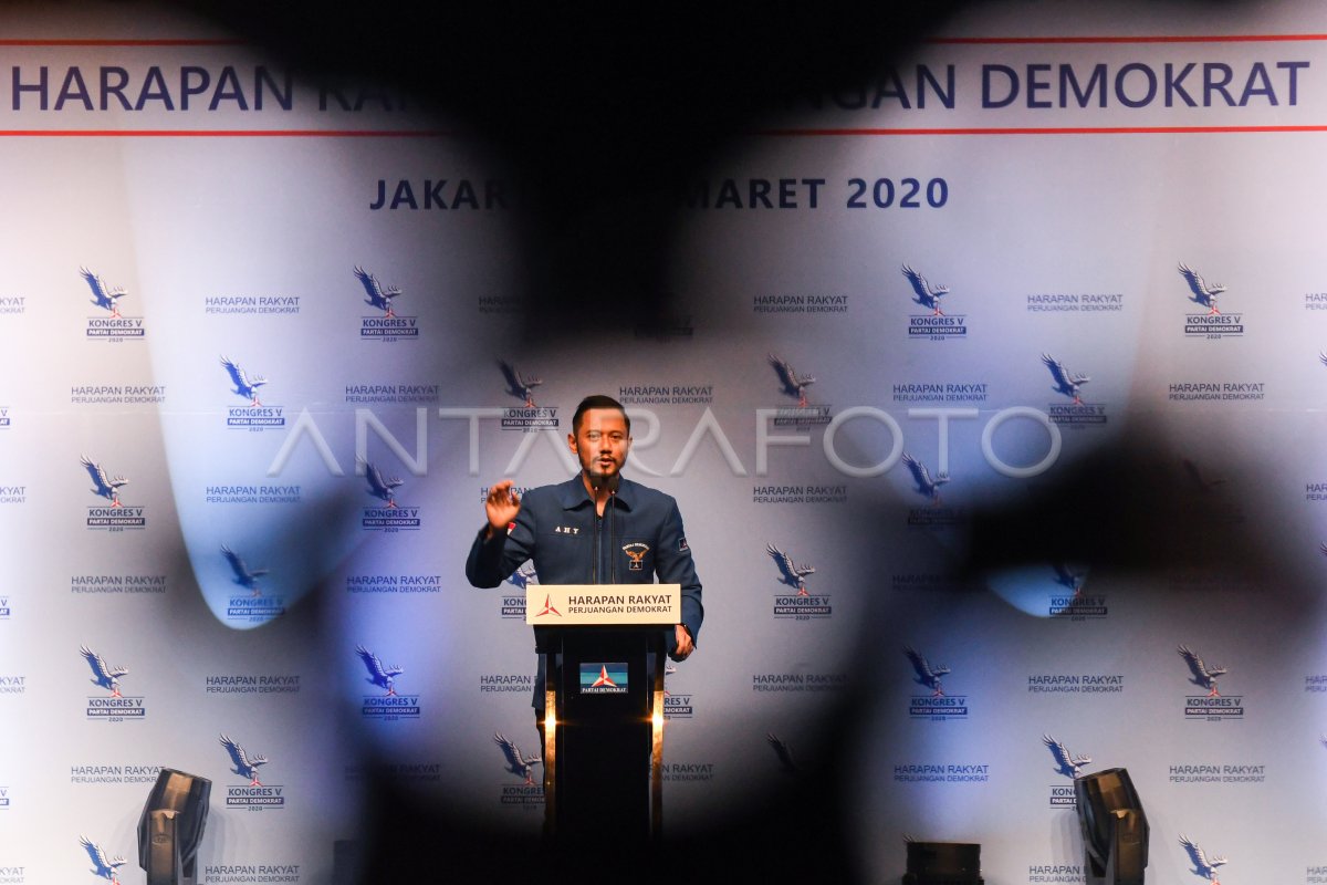 AHY TERPILIH JADI KETUA UMUM PARTAI DEMOKRAT | ANTARA Foto