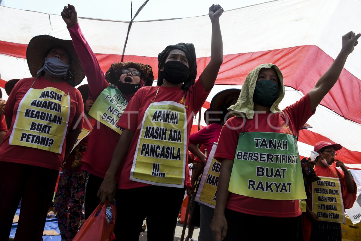AKSI UNJUK RASA PETANI DI DEPAN ISTANA | ANTARA Foto AKSI UNJUK RASA PETANI DI DEPAN ISTANA | ANTARA Foto