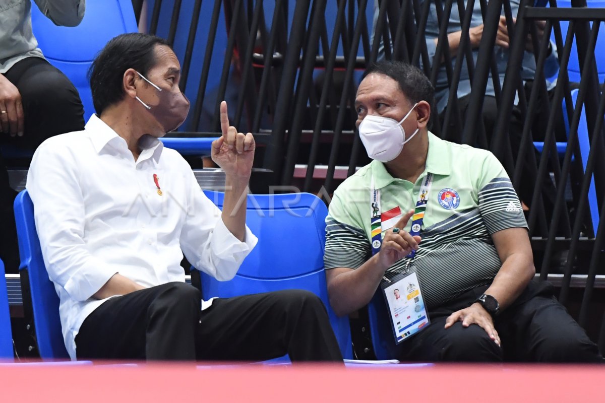 PRESIDEN SAKSIKAN FINAL JUDO PEPARNAS | ANTARA Foto
