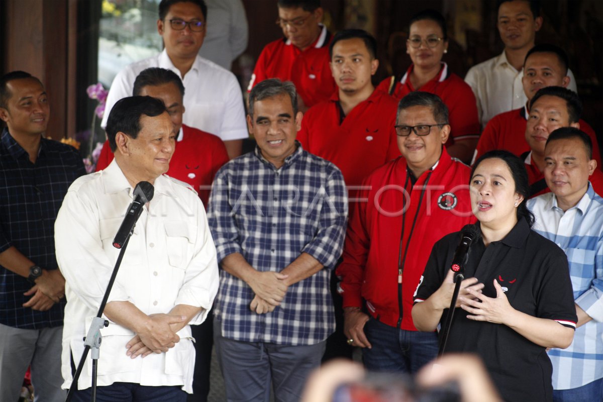 PERTEMUAN PUAN MAHARANI DAN PRABOWO SUBIANTO | ANTARA Foto PERTEMUAN PUAN MAHARANI DAN PRABOWO SUBIANTO | ANTARA Foto