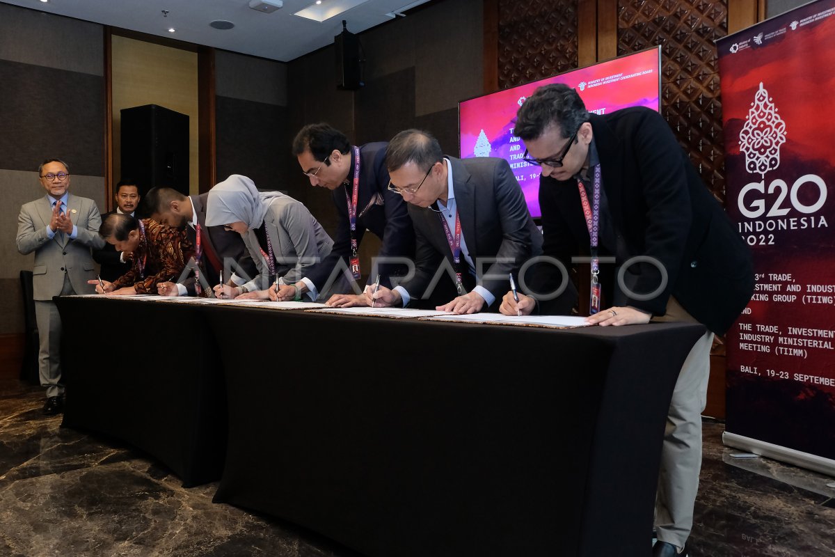 KERJA SAMA INDONESIA DENGAN EMPAT NEGARA DALAM TIIMM G20 DI BALI | ANTARA Foto