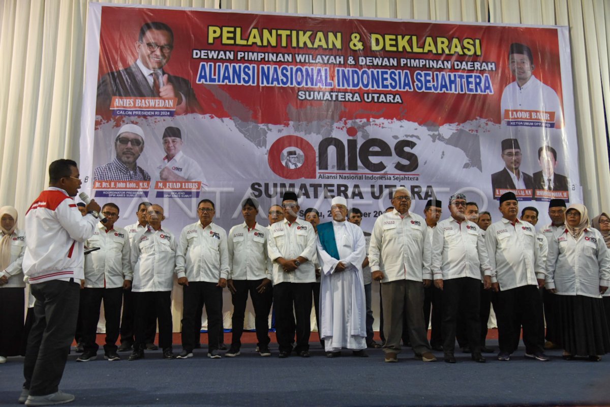 DUKUNGAN RELAWAN ANIES BASWEDAN | ANTARA Foto