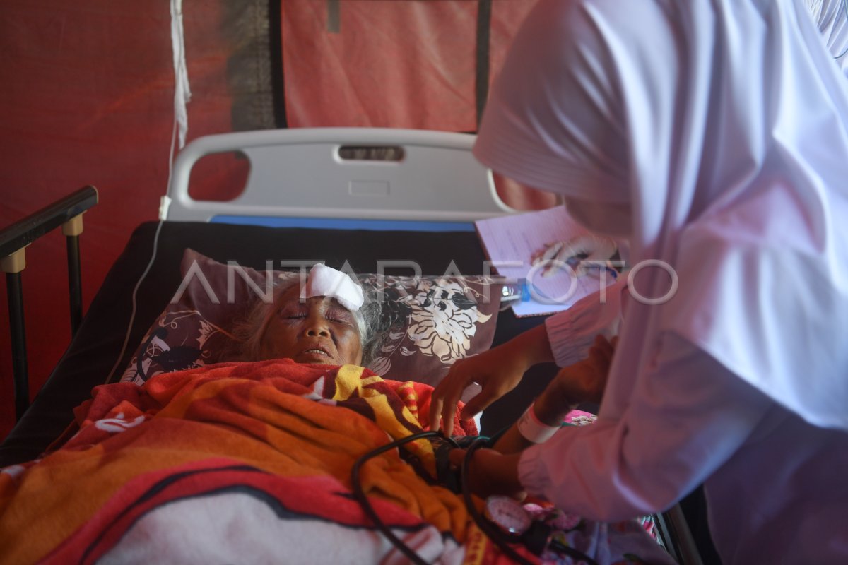 JUMLAH PASIEN KORBAN GEMPA BUMI | ANTARA Foto JUMLAH PASIEN KORBAN GEMPA BUMI | ANTARA Foto