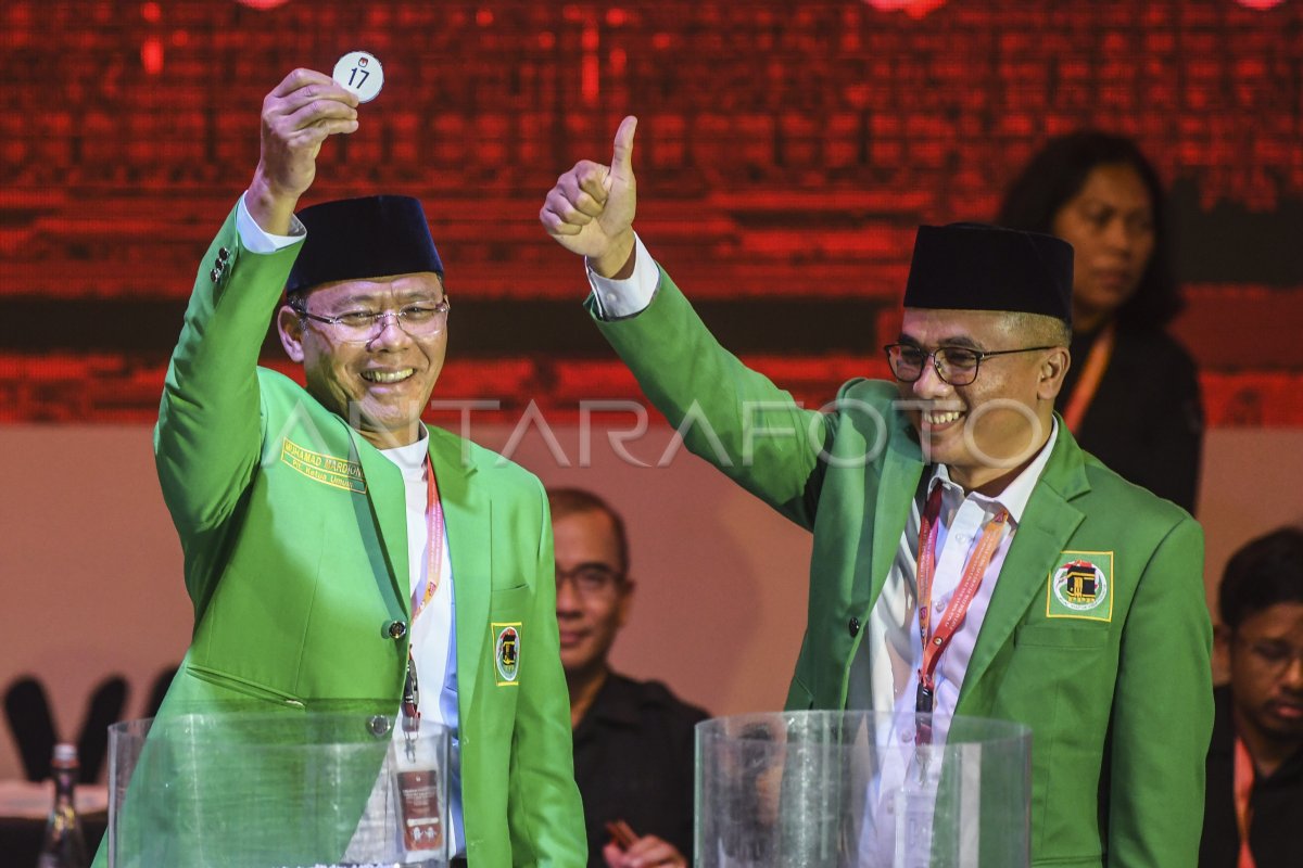PENGUNDIAN NOMOR URUT PARTAI POLITIK PESERTA PEMILU 2024 | ANTARA Foto