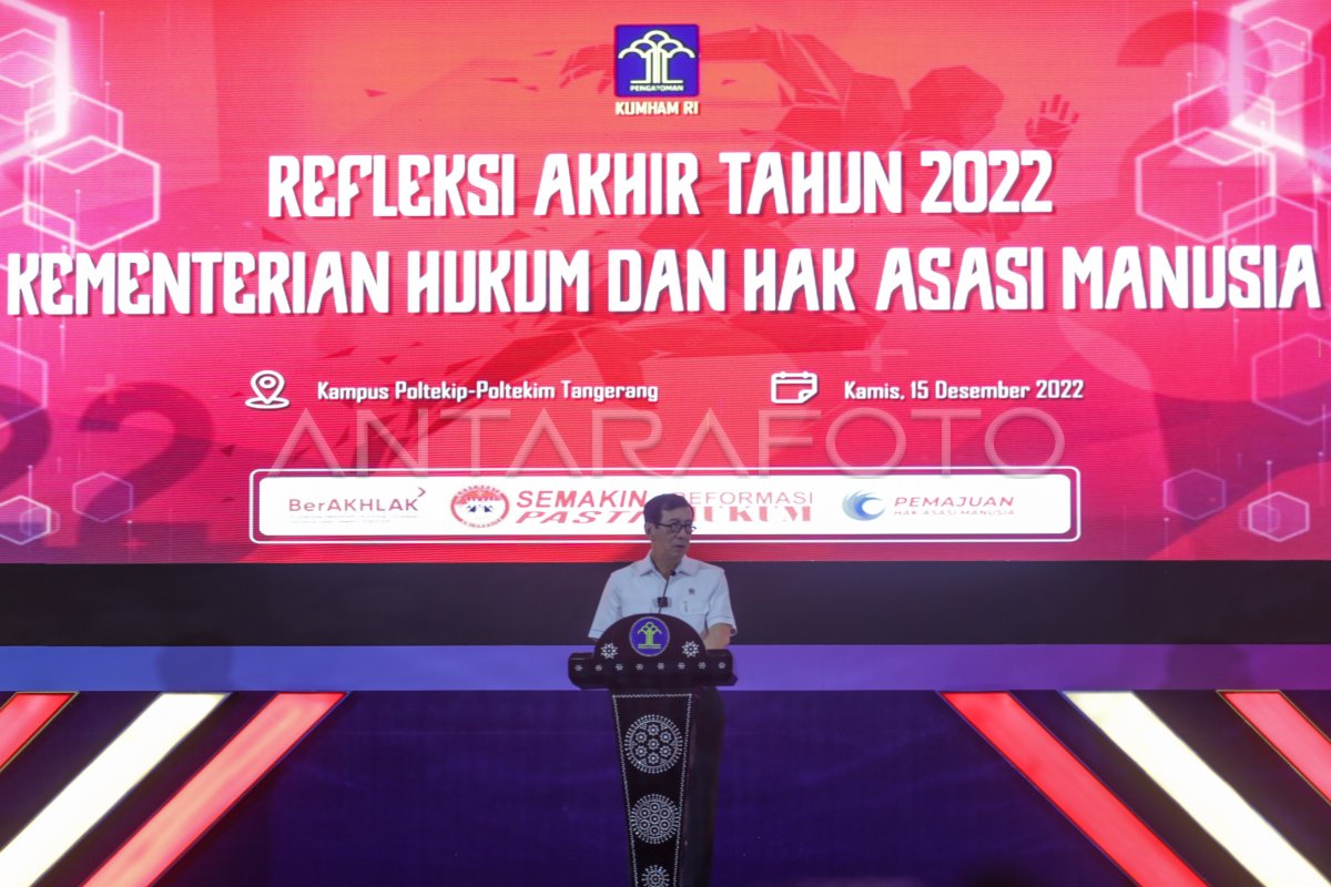 REFLEKSI AKHIR TAHUN KEMENKUMHAM | ANTARA Foto