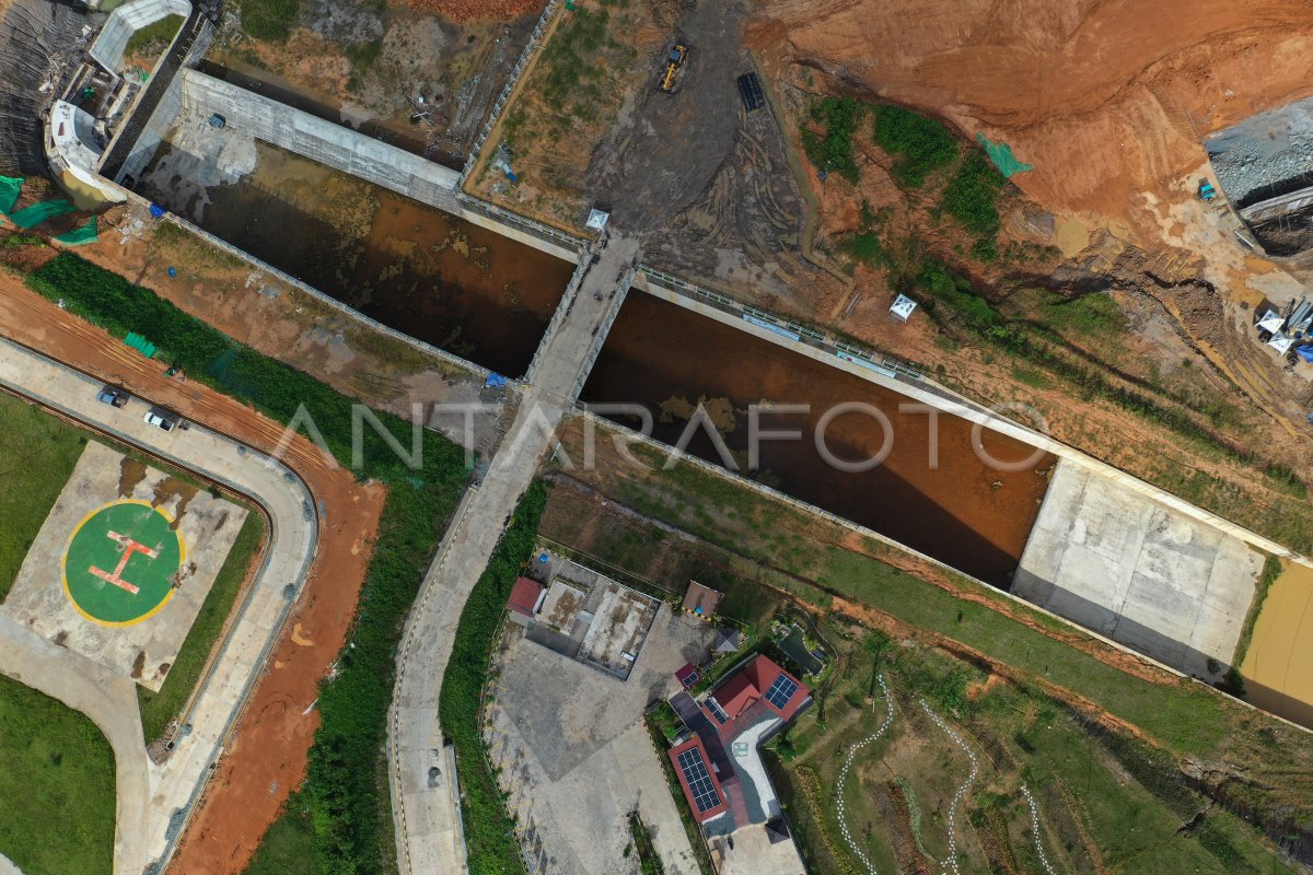 PROGRES PEMBANGUNAN BENDUNGAN SEPAKU SEMOI | ANTARA Foto