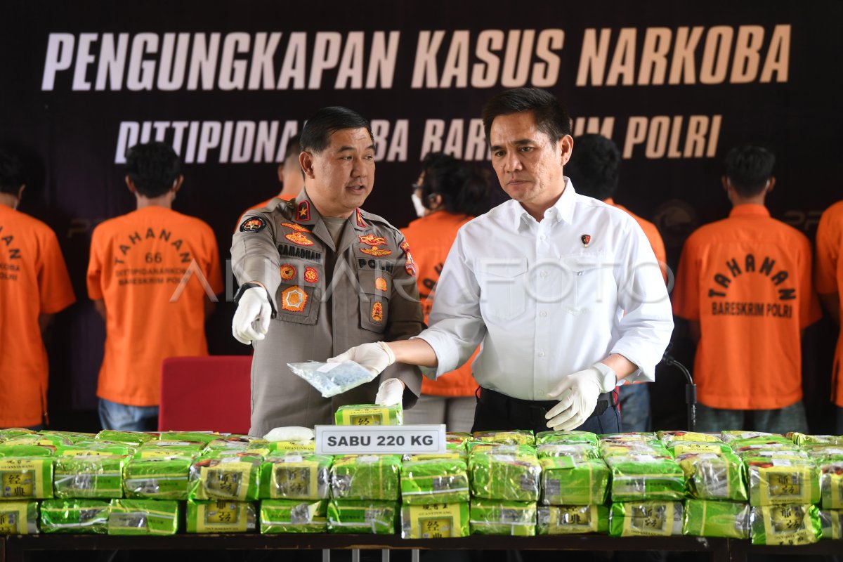 PENGUNGKAPAN NARKOBA JARINGAN INTERNASIONAL | ANTARA Foto