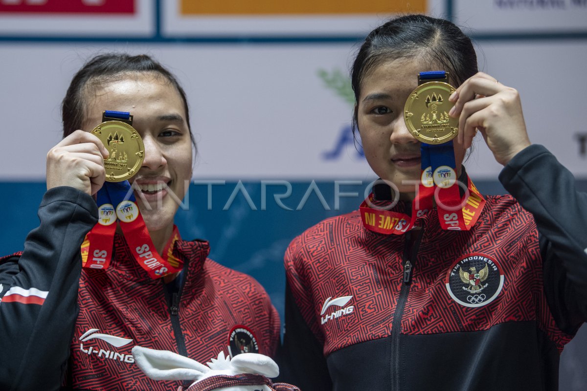Medali emas bulu tangkis ganda putri SEA Games | ANTARA Foto