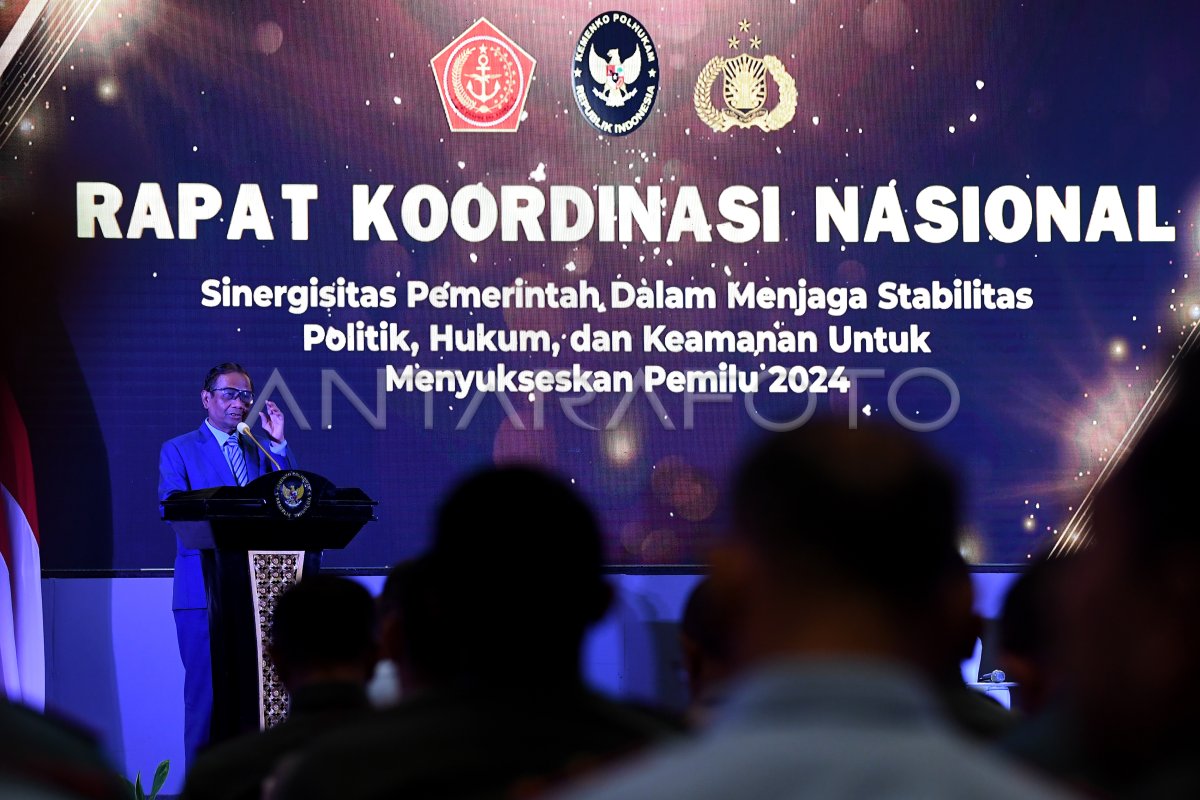 Rapat koordinasi nasional Pemilu 2024 | ANTARA Foto