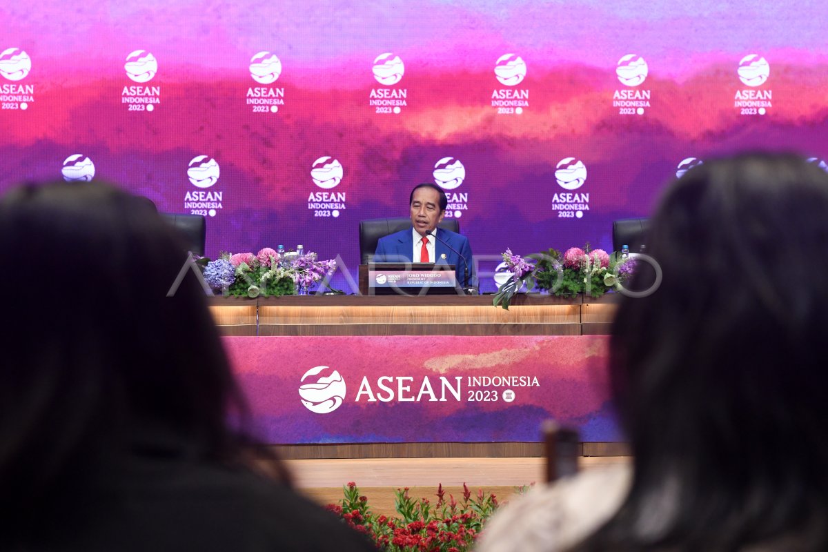 Conference On The Closure Of The Asean Summit 2023 Antara Foto