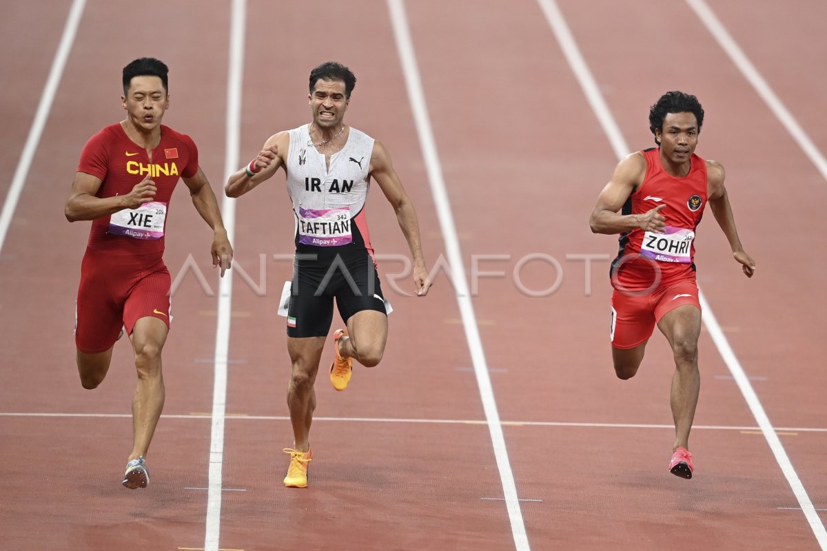 Final 100 meters Asian Games | ANTARA Foto