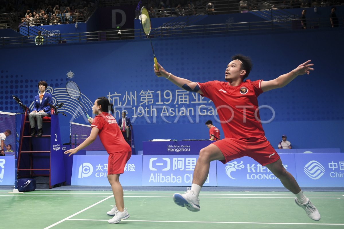 Rinov-Pitha lolos ke 16 besar | ANTARA Foto