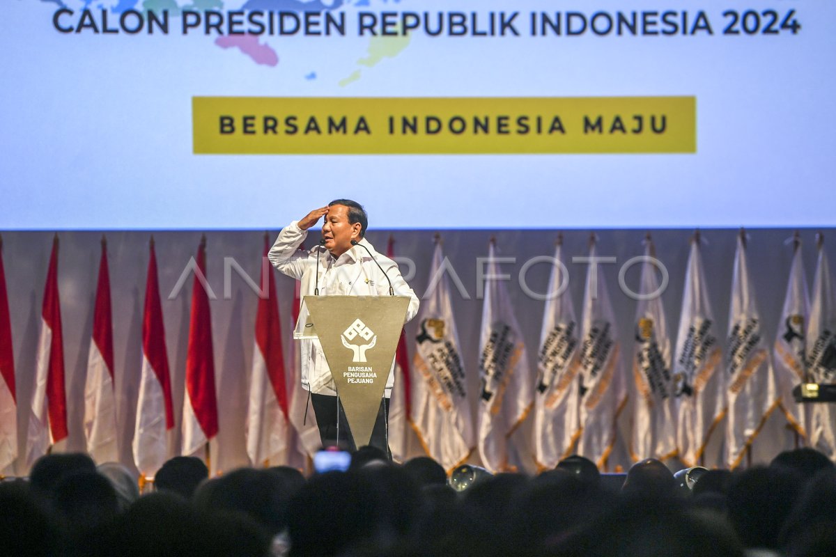 Barisan Pengusaha Pejuang deklarasi dukung Prabowo-Gibran | ANTARA Foto