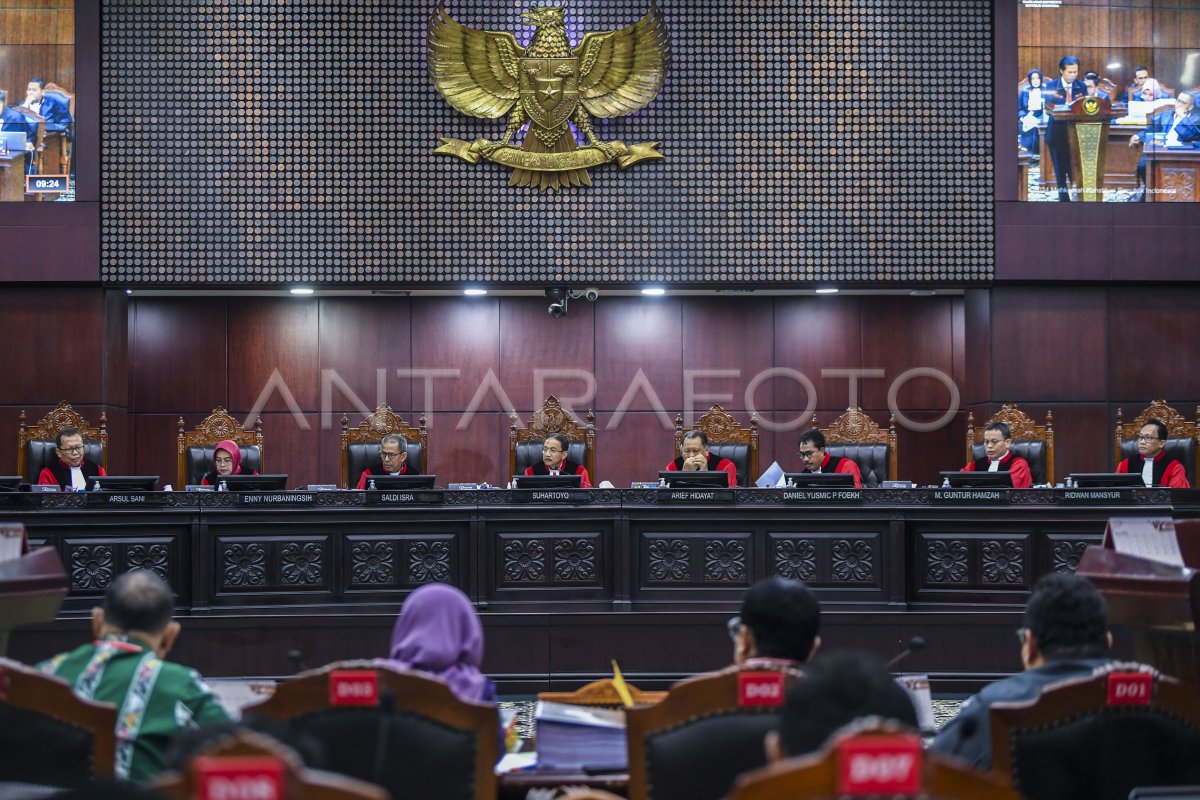 Sidang lanjutan sengketa hasil pilpres 2024 | ANTARA Foto