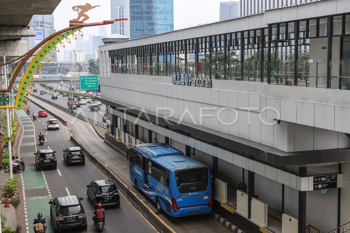 Halte TransJakarta Pancoran kembali beroperasi | ANTARA Foto
