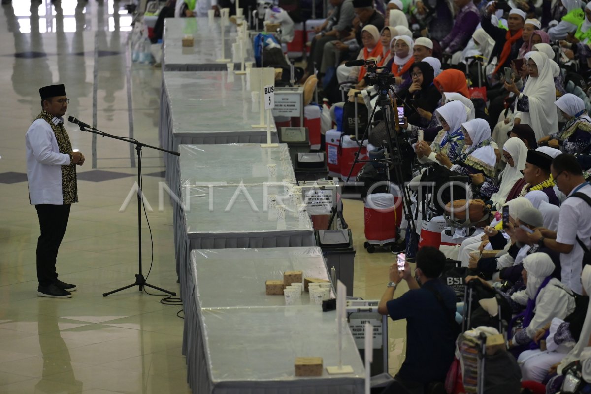 Menag sambut kedatangan jamaah haji | ANTARA Foto