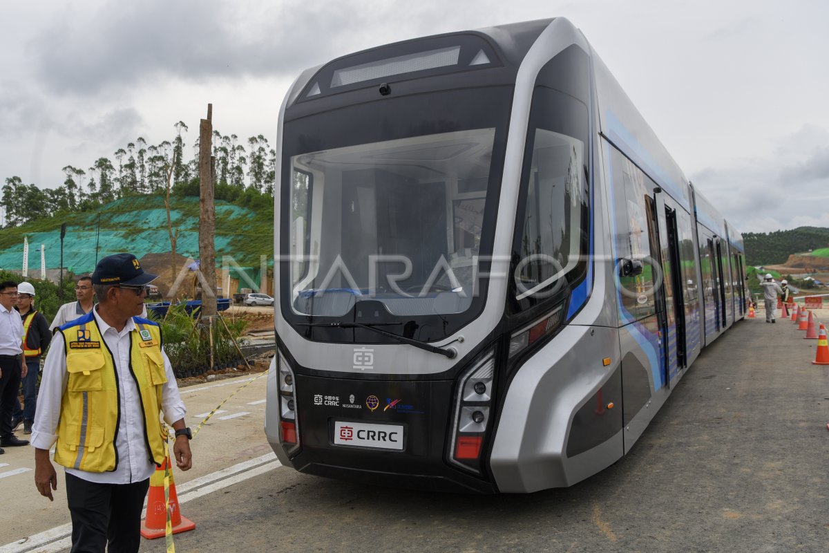 Persiapan kereta otonom di IKN | ANTARA Foto Persiapan kereta otonom di IKN | ANTARA Foto
