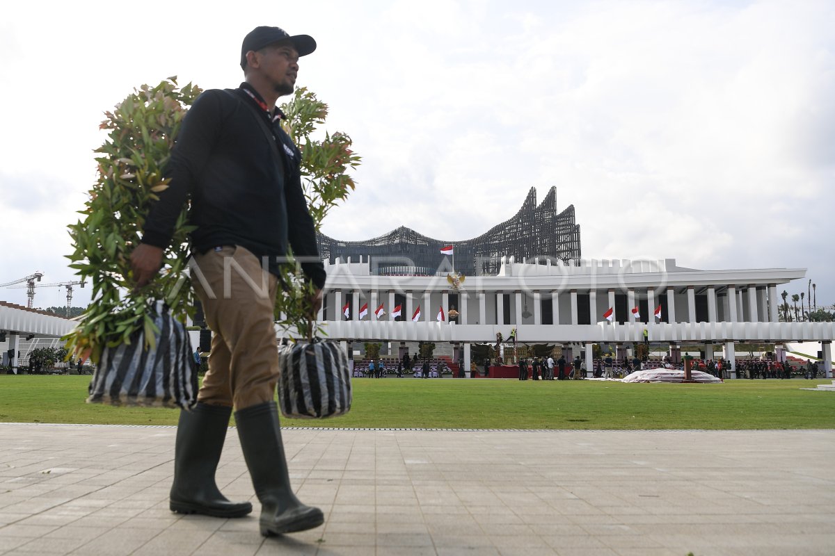 Persiapan jelang HUT Ke-79 RI di IKN | ANTARA Foto