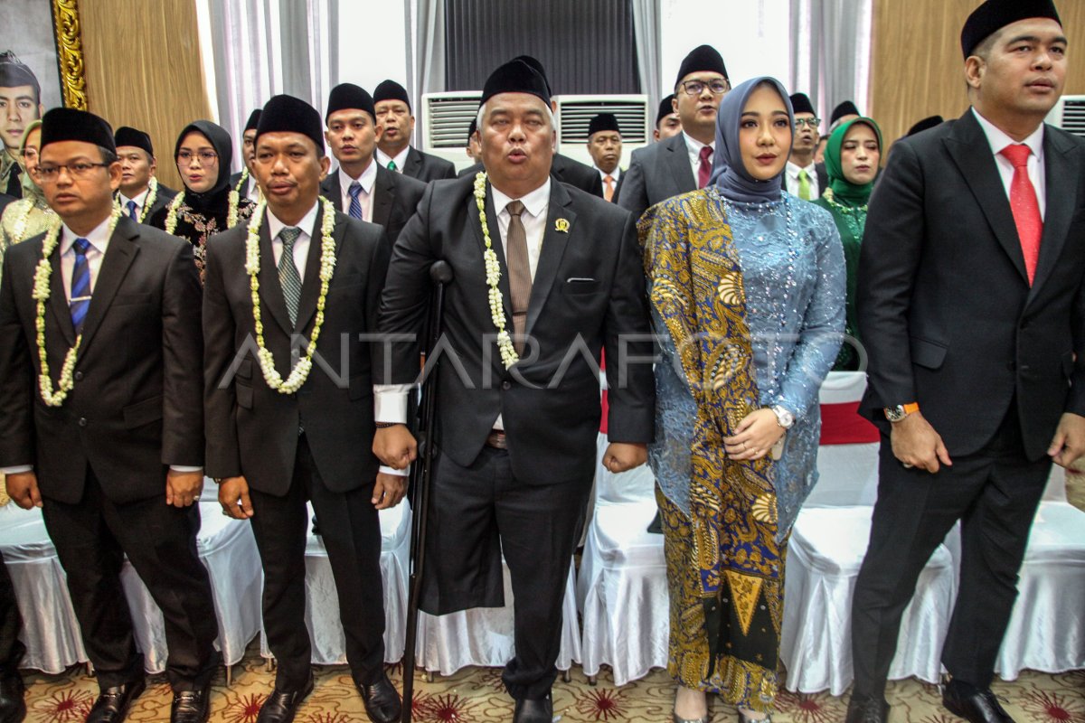 Pelantikan anggota DPRD Kabupaten Bogor periode 2024-2029 | ANTARA Foto