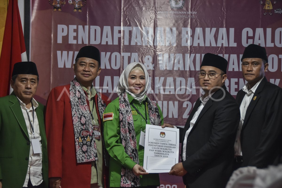 Pendaftaran bakal calon Wali Kota Tasikmalaya | ANTARA Foto