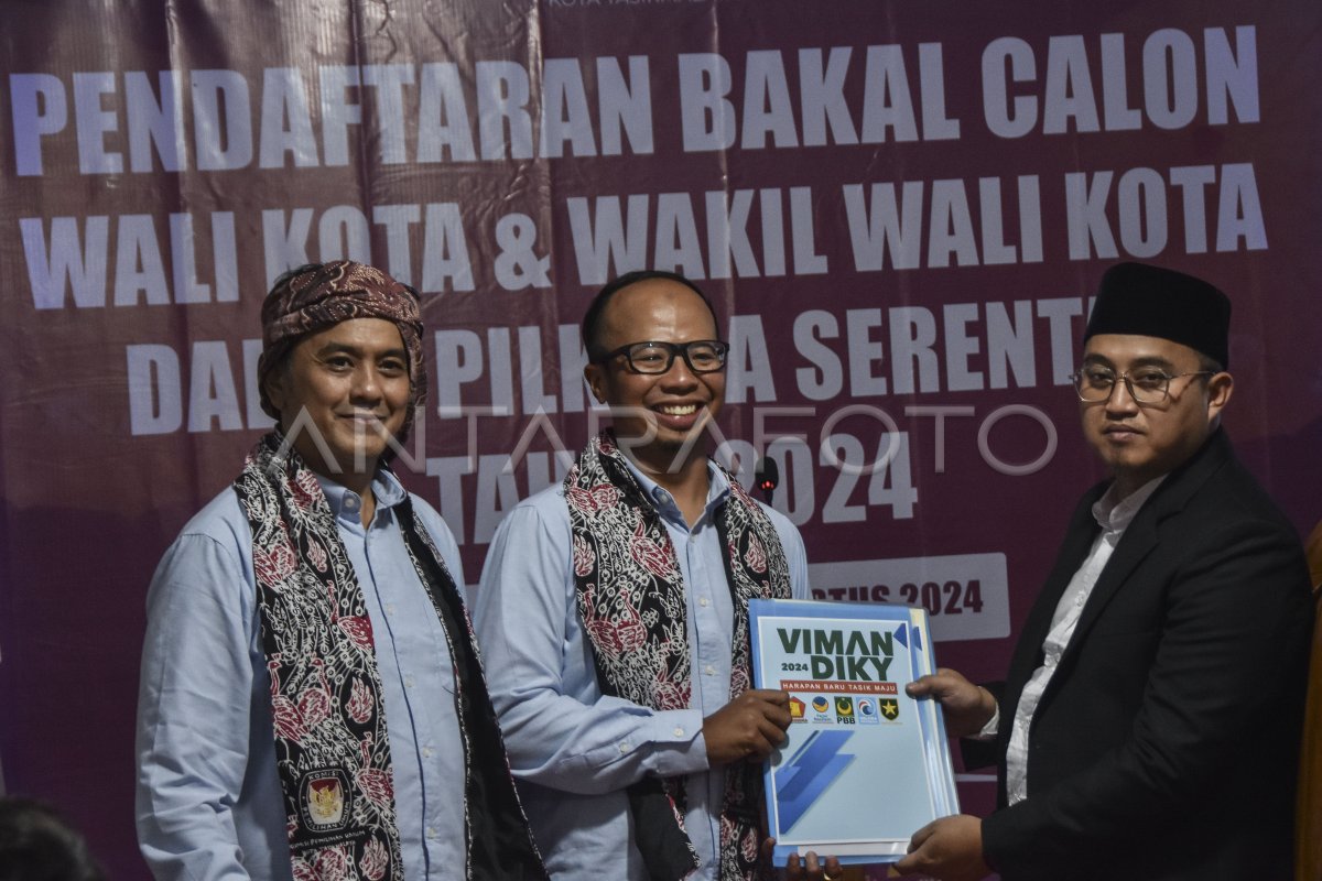 Pendaftaran bakal calon Wali Kota Tasikmalaya | ANTARA Foto