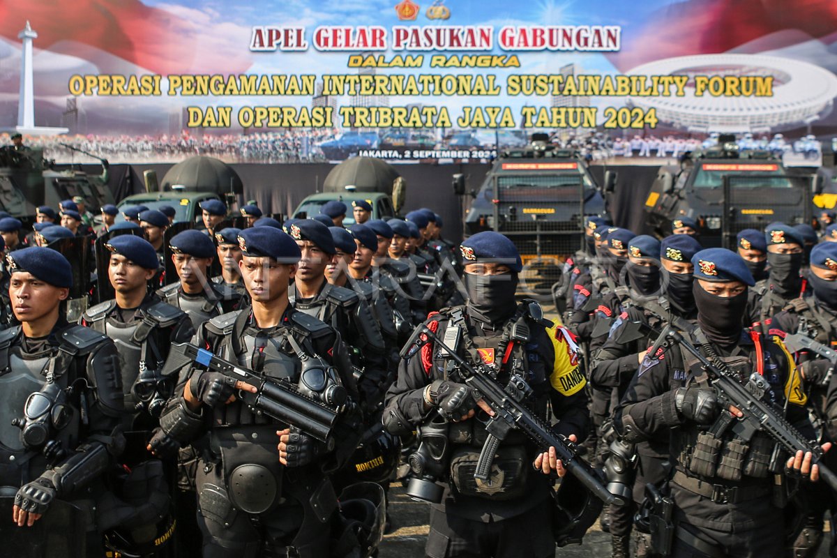 Apel Gelar Pasukan Gabungan | ANTARA Foto