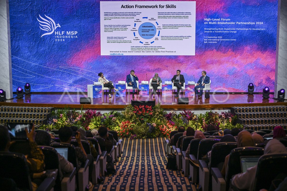 Diskusi panel tematik IV ekonomi berkelanjutan HLF MSP 2024 | ANTARA Foto
