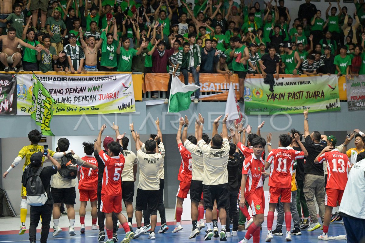 PON XXI Aceh-Sumut: Futsal putra Kaltim raih medali emas | ANTARA Foto