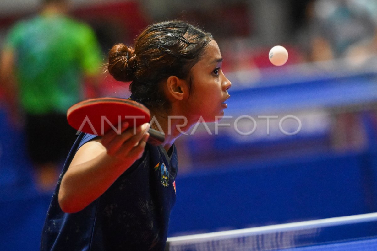 PON XXI Aceh-Sumut: DKI raih emas tenis meja beregu putri | ANTARA Foto