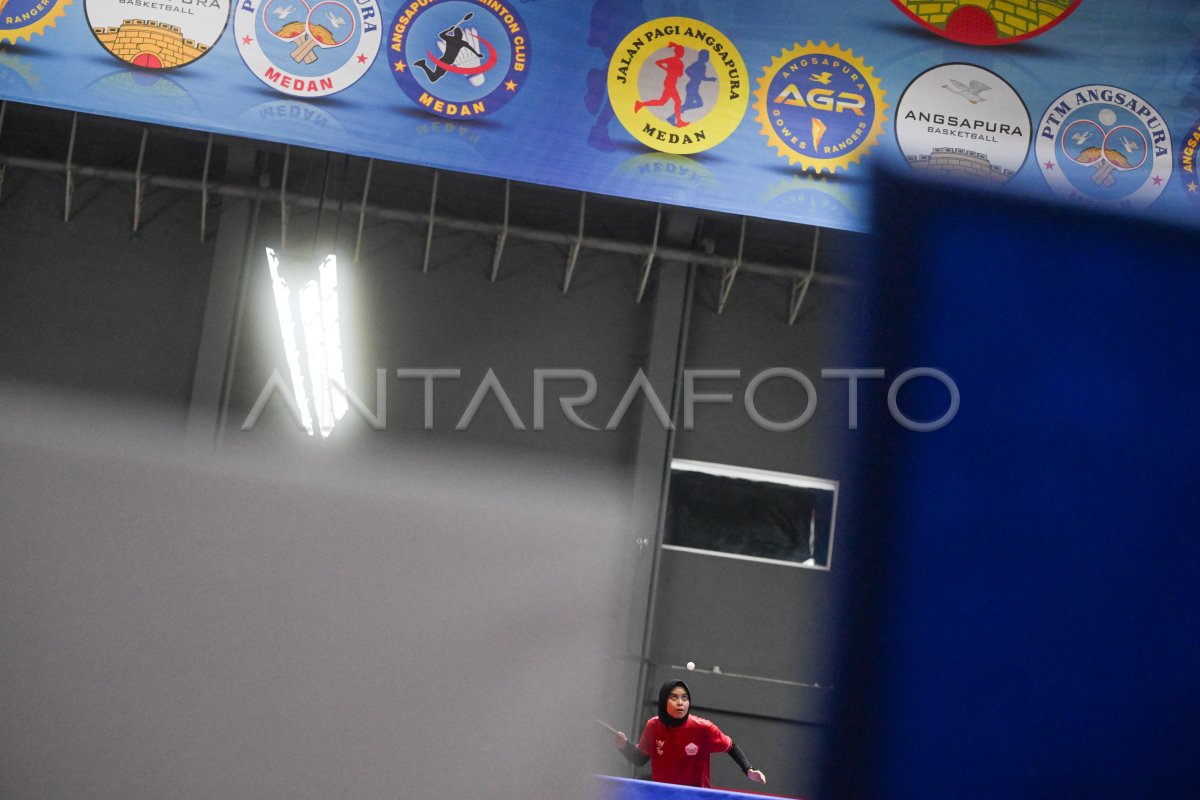 PON XXI Aceh-Sumut: DKI raih emas tenis meja beregu putri | ANTARA Foto