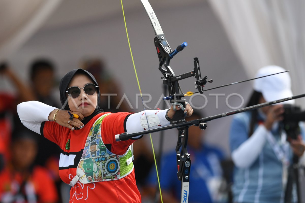 PON XXI Aceh-Sumut: Jatim raih emas panahan recurve putri | ANTARA Foto