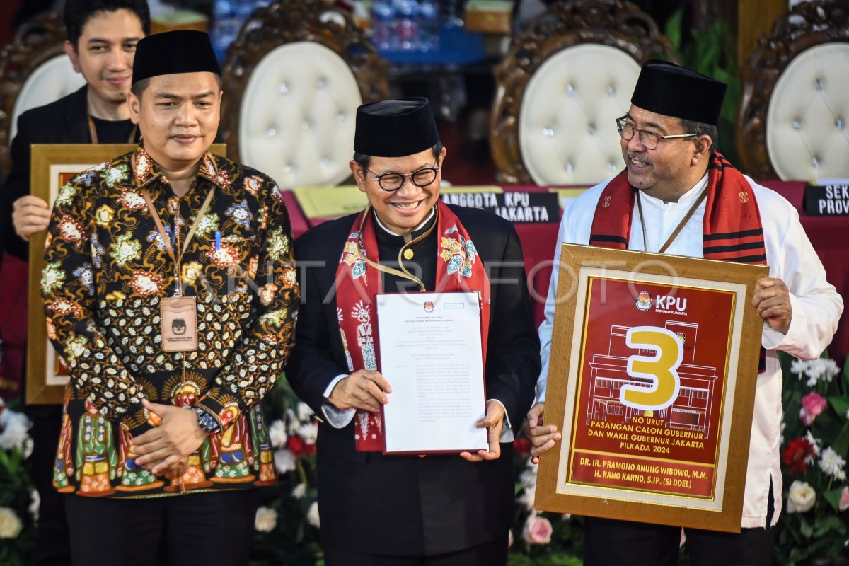 Rapat pleno pengundian nomor urut Cagub-Cawagub DKI Jakarta | ANTARA Foto