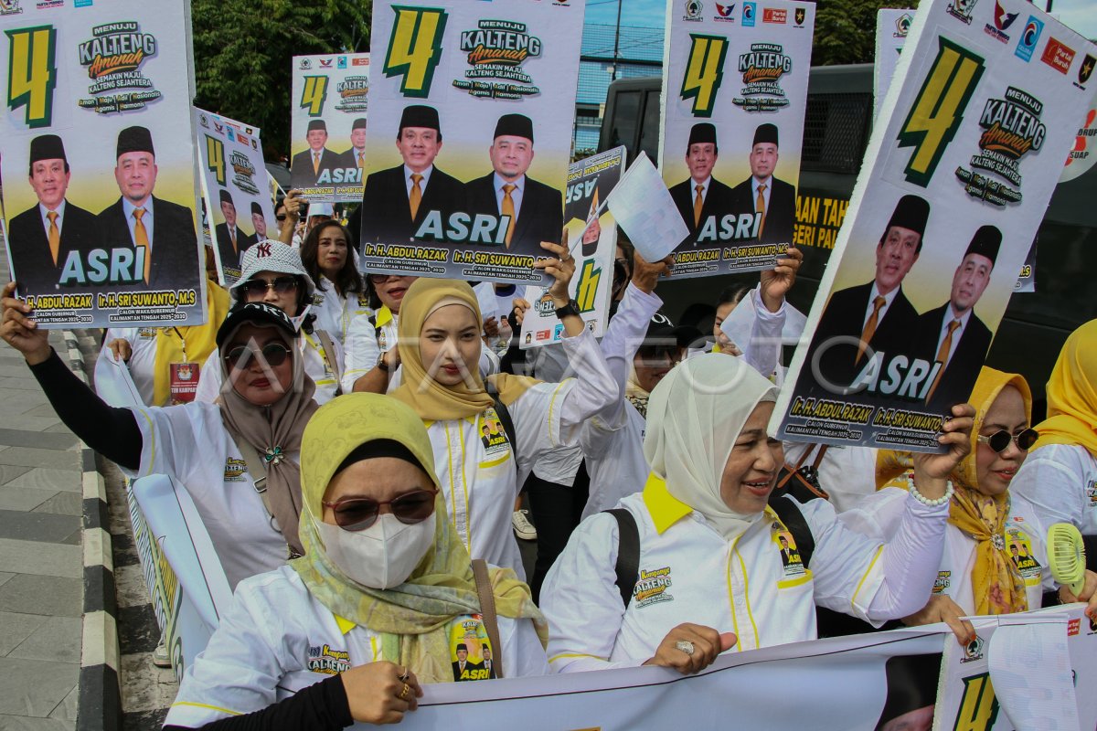 Deklarasi kampanye damai Pilgub Kalimantan Tengah 2024 | ANTARA Foto