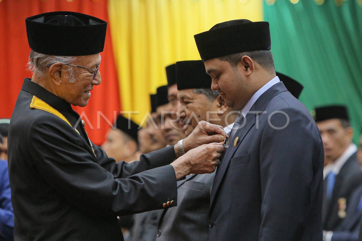 Pelantikan anggota DPR Aceh periode 2024-2029 | ANTARA Foto