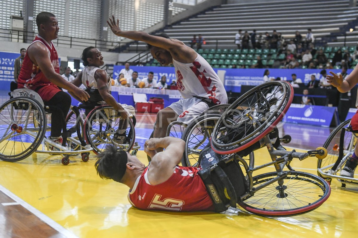 Peparnas 2024: Pertandingan eksibisi basket kursi roda | ANTARA Foto