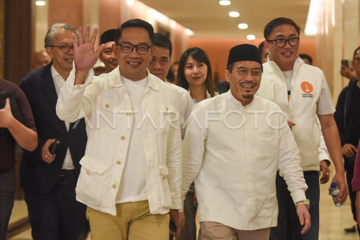 Ridwan Kamil-Suswono tanggapi hasil hitung cepat Pilkada | ANTARA Foto Ridwan Kamil-Suswono tanggapi hasil hitung cepat Pilkada | ANTARA Foto
