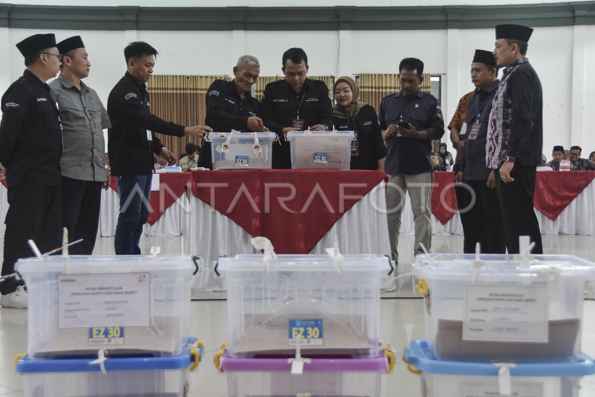 Tingkat partisipasi pemilih Pilkada Ciamis turun | ANTARA Foto