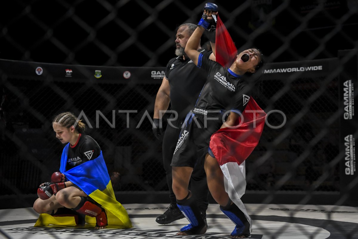 Babak final U18 Girls -52,5Kg GAMMA MMA Championships 2024 | ANTARA Foto