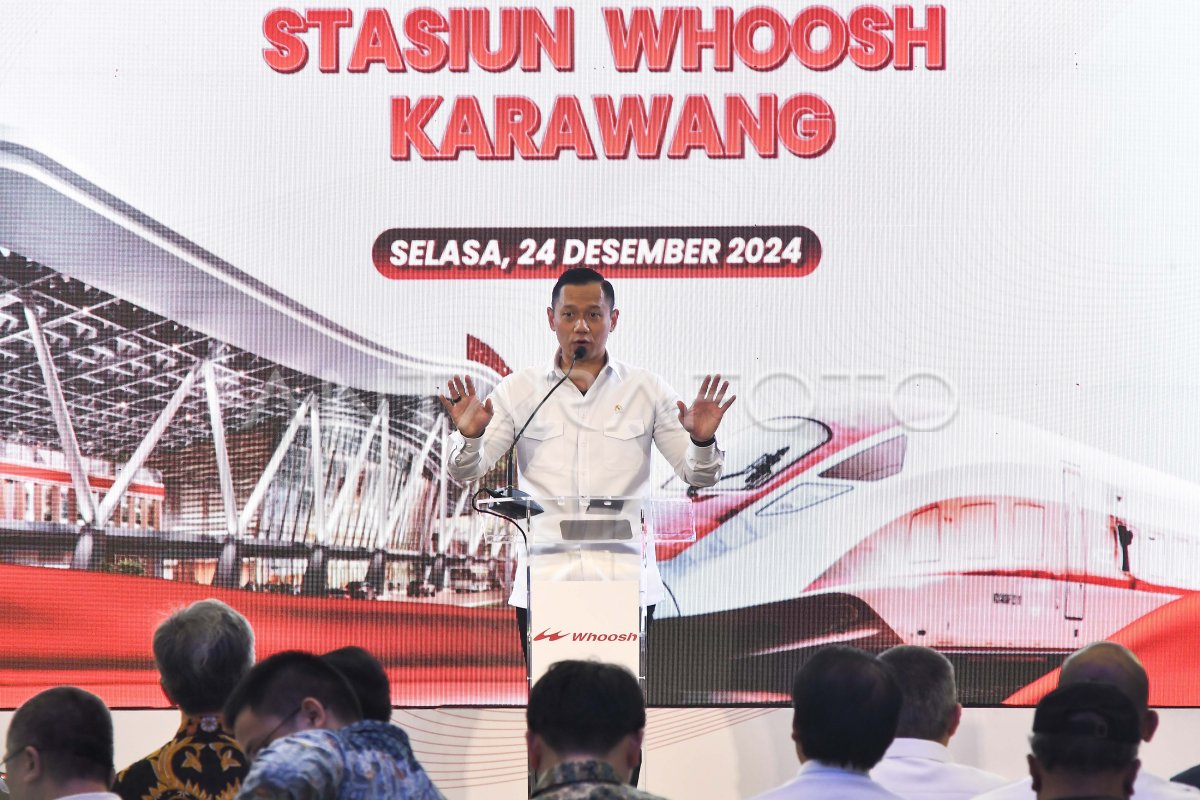 Peresmian Stasiun Whoosh Karawang | ANTARA Foto
