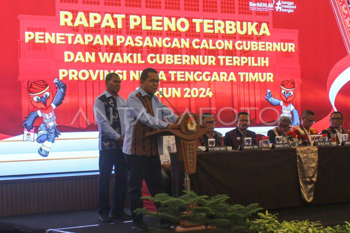 Penetapan Gubernur dan Wakil Gubernur terpilih NTT | ANTARA Foto