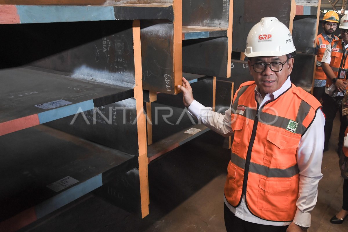 Mendag melepas ekspor baja ke Selandia Baru | ANTARA Foto