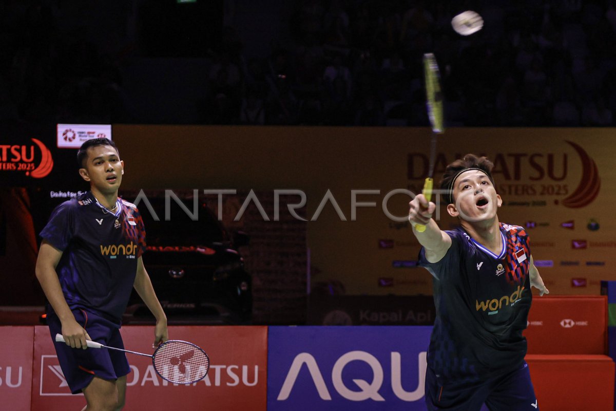 Fajar/Rian melaju ke final Indonesia Masters 2025 | ANTARA Foto