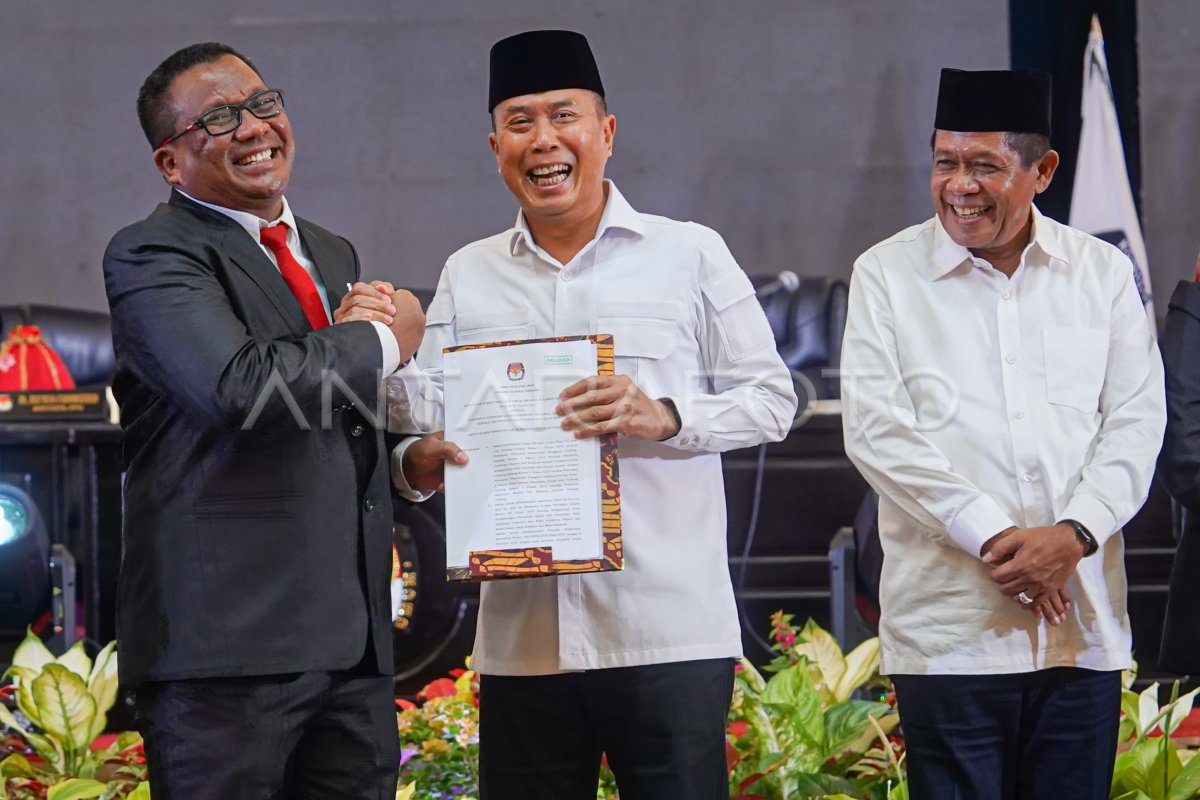 Penetapan Gubernur dan Wakil Gubernur terpilih Sultra | ANTARA Foto