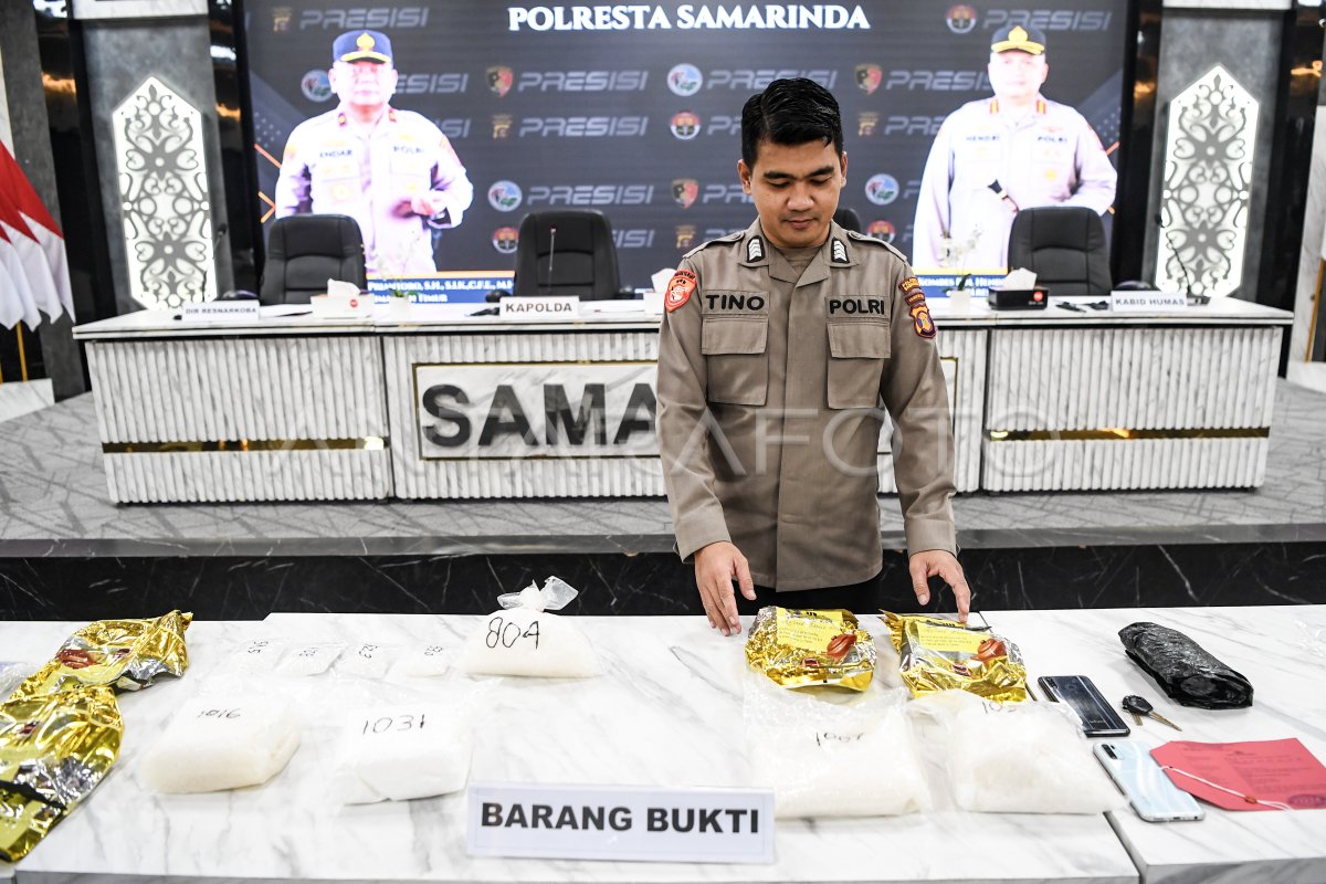 Ungkap kasus jaringan narkoba lintas negara | ANTARA Foto